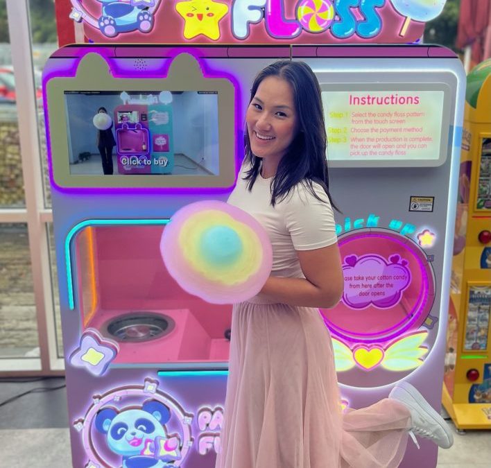 Innovative UK candy floss vending machine business tastes success after ...