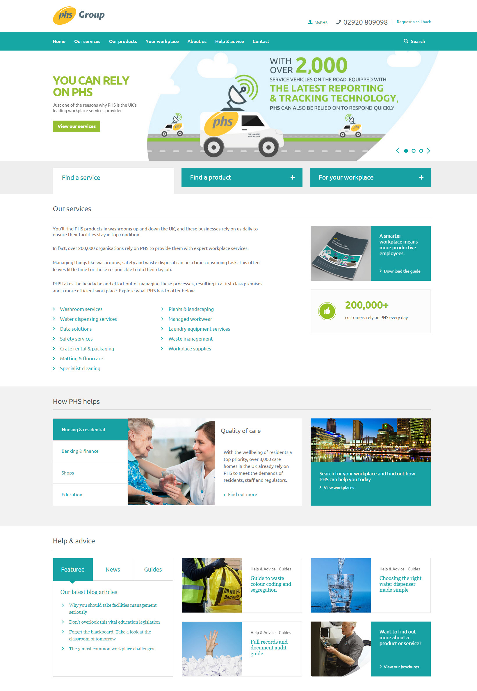 PHS Group launches new website - Vending International